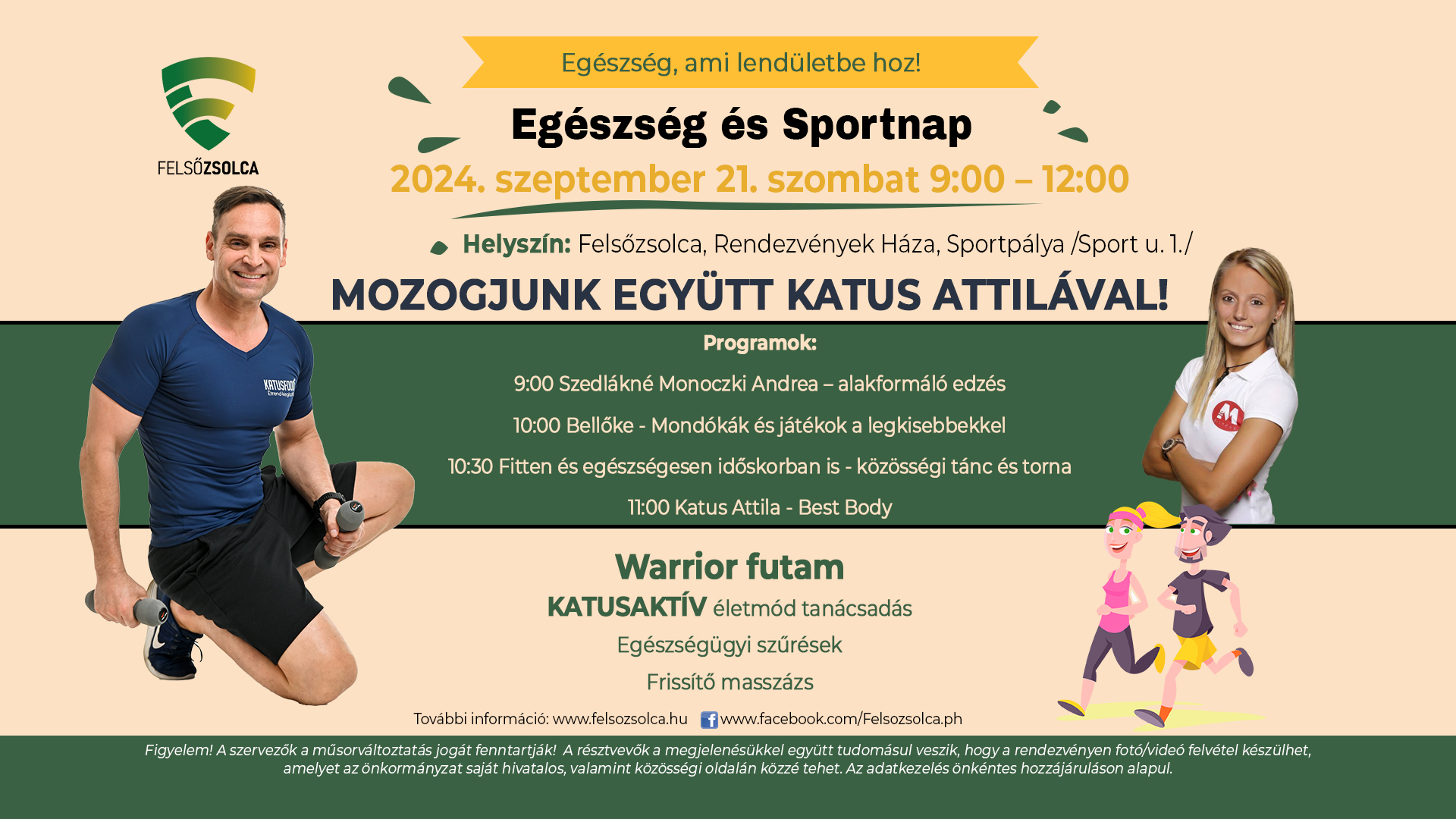 Egészség és Sportnap Katus Attilával - A fiatal város, az ősi település
